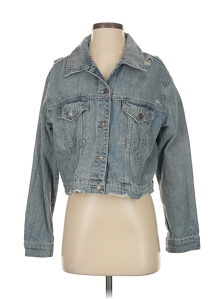 Mustard Seed 100% Cotton Blue Denim Jacket Size S - 52% off | ThredUp