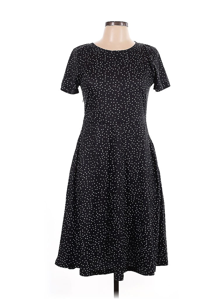 Helyo Fashion Polka Dots Black Casual Dress Size L - 68% off | ThredUp