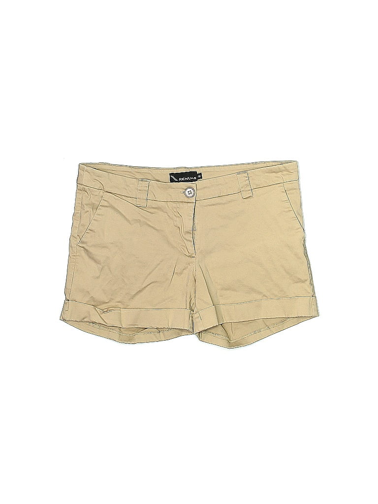 Renuar Solid Tan Khaki Shorts Size 10 - 48% off | ThredUp