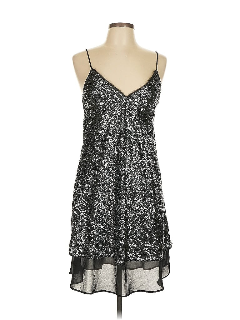 Zara W&B Collection Stars Silver Cocktail Dress Size L - 56% off | ThredUp