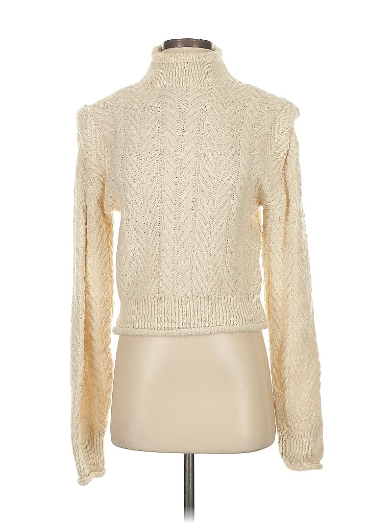 MNG Ivory Turtleneck Sweater Size S - 57% off | ThredUp