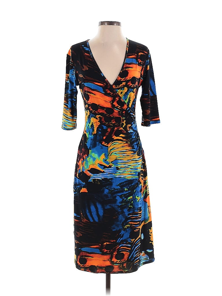 Eva Varro Print Blue Cocktail Dress Size S - 67% off | ThredUp