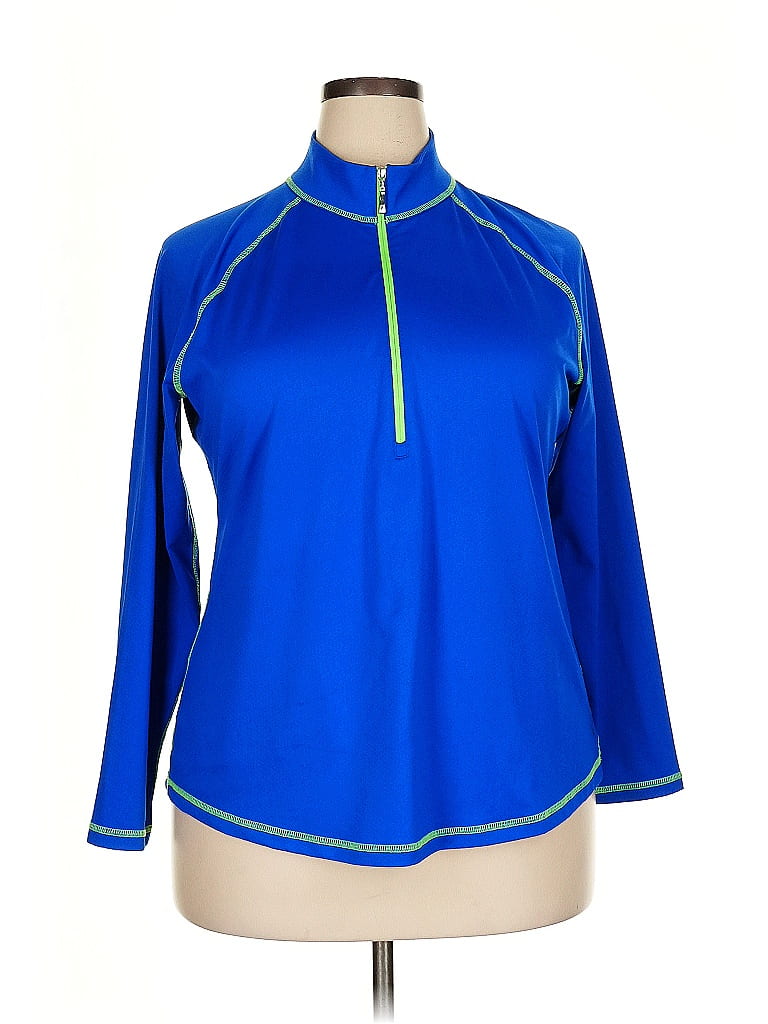 JoFit 100% Polyester Blue Track Jacket Size XXL - 62% off | ThredUp