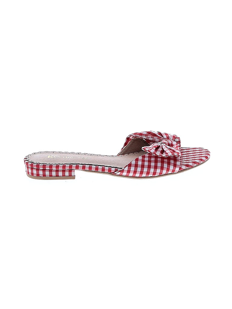 Restricted Shoes Checkered-gingham Red Sandals Size 6 1/2 - 63% off ...