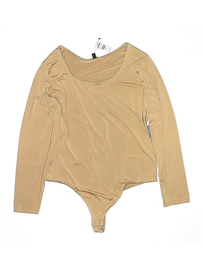 Express Tan Bodysuit Size XL - 60% off | ThredUp