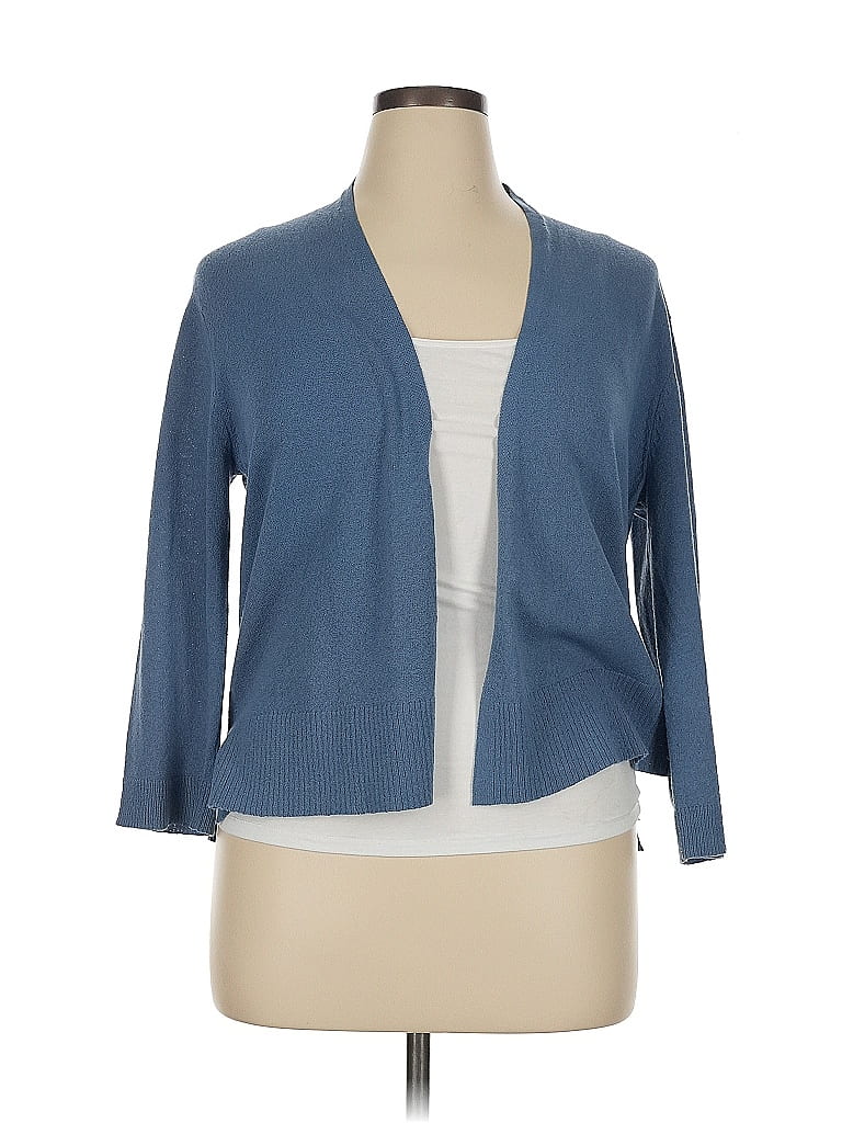 Cable & Gauge Blue Cardigan Size XL - 58% off | ThredUp