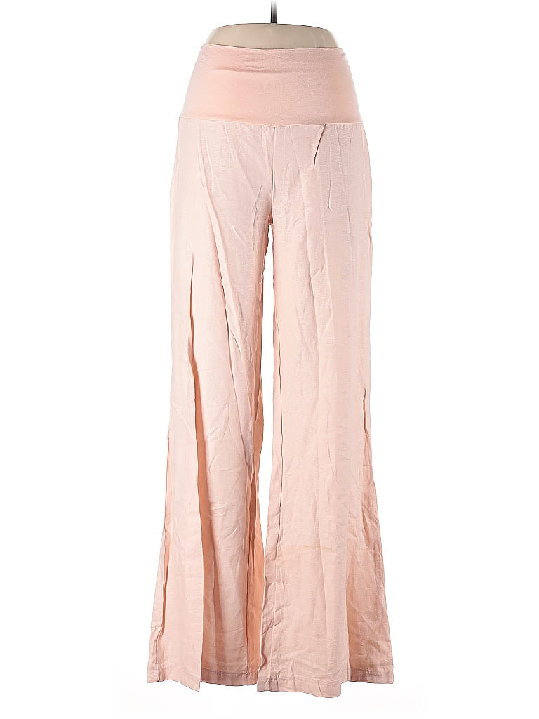 Love Tree Pink Linen Pants Size L - 52% off | ThredUp