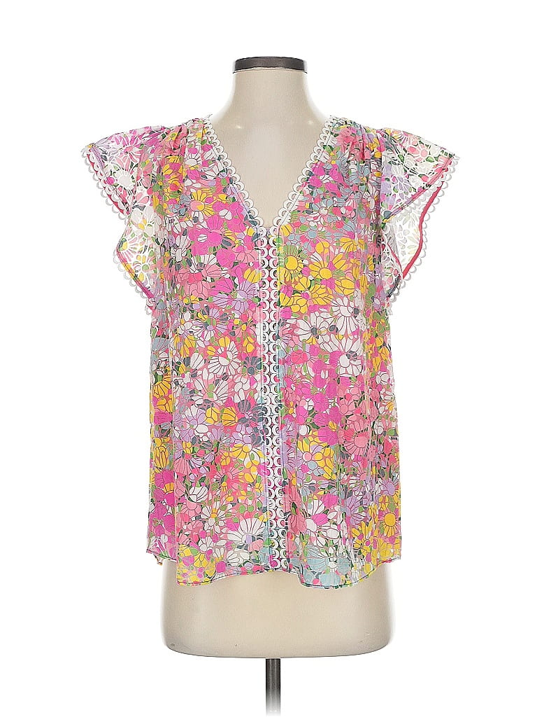 Kate Spade New York Pink Short Sleeve Blouse Size S - 73% off | ThredUp