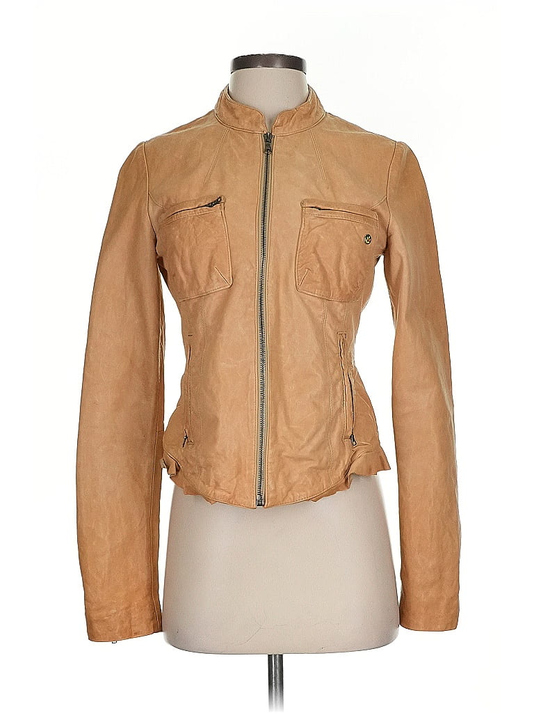 Ever 100% Lambskin Tan Leather Jacket Size S - 83% off | ThredUp