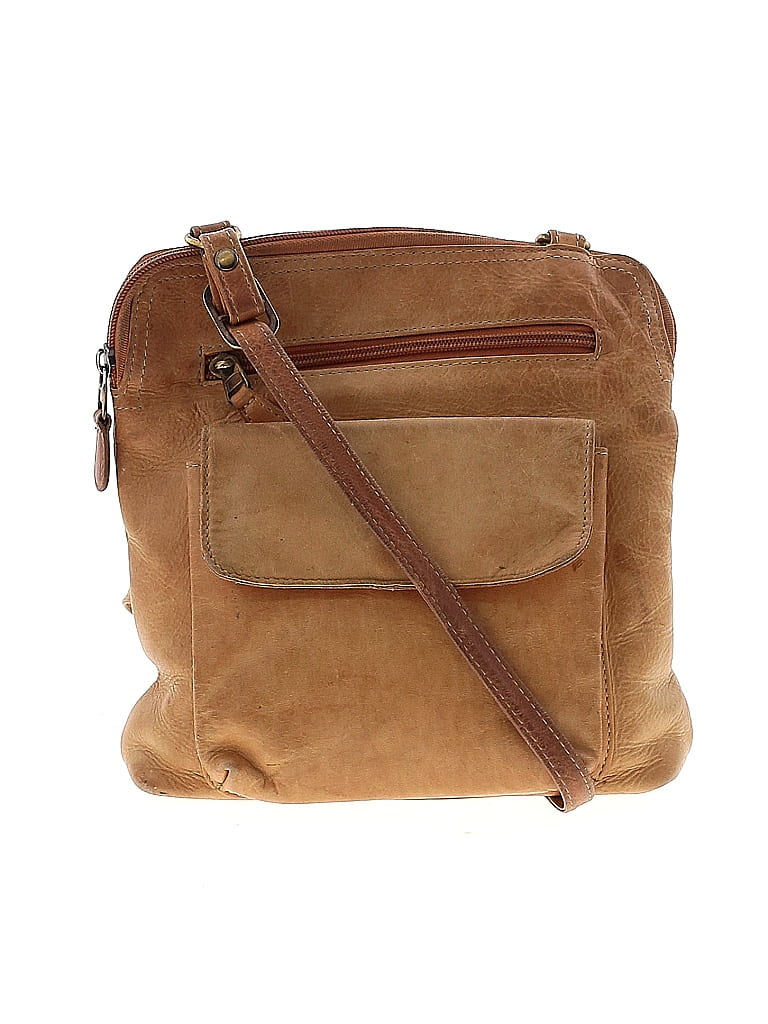 North Style 100% Leather Tan Leather Crossbody Bag One size - 71% off ...