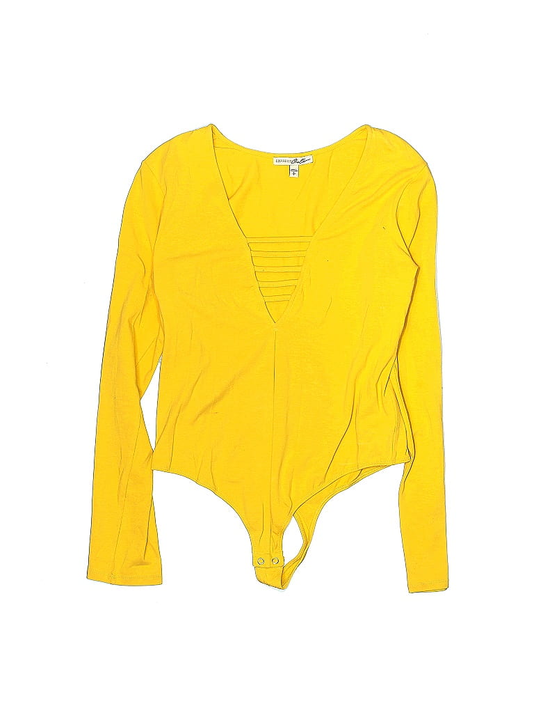 Express One Eleven Yellow Bodysuit Size L - 68% off | ThredUp