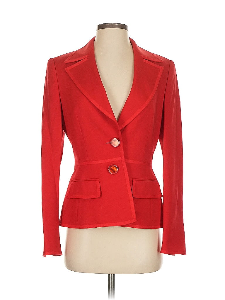 Escada Red Wool Blazer Size EU 34 / US 4 - 86% off | ThredUp