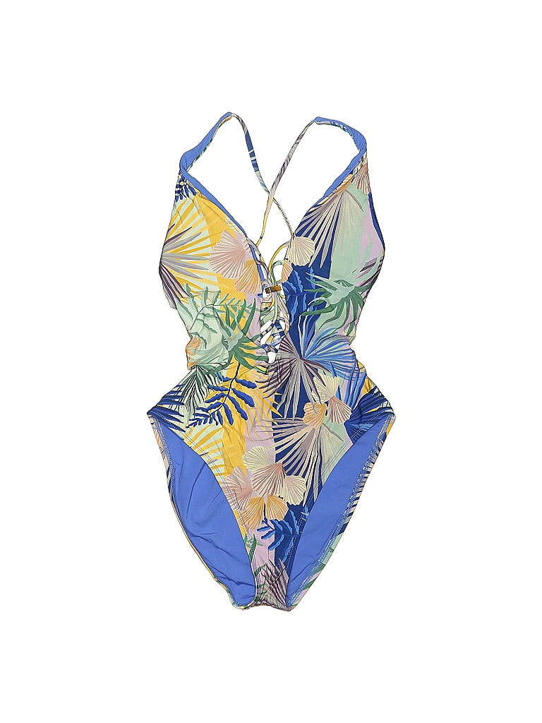 Becca Tropical Blue One Piece Swimsuit Size M - 50% off | ThredUp