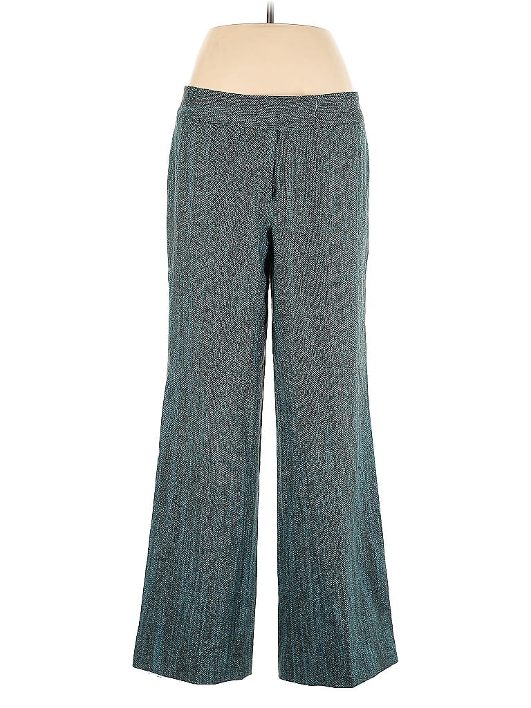 Yansi Fugel Chevron-herringbone Teal Wool Pants Size 6 - 80% off | ThredUp