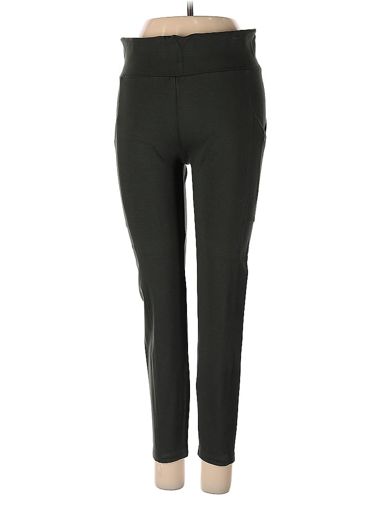 Lou & Grey 100% Rayon Black Green Leggings Size S - 68% off | ThredUp