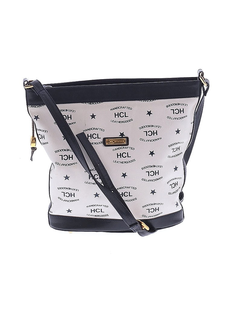 HCL 100% Leather Stars Gray Blue Leather Crossbody Bag One size - 67% ...