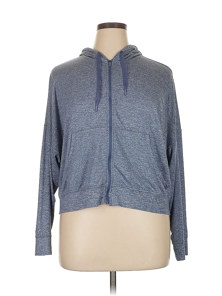 Gap Fit Blue Zip Up Hoodie Size XL - 54% off | ThredUp