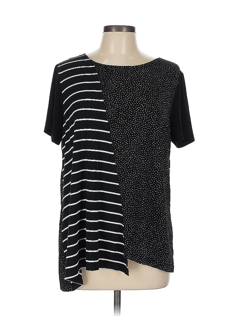 Lisa Bayne Black Short Sleeve Top Size L - 52% off | ThredUp