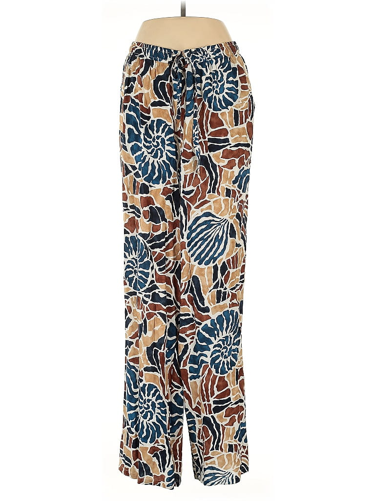 CeCe 100% Rayon Paisley Blue Casual Pants Size M - 71% off | ThredUp