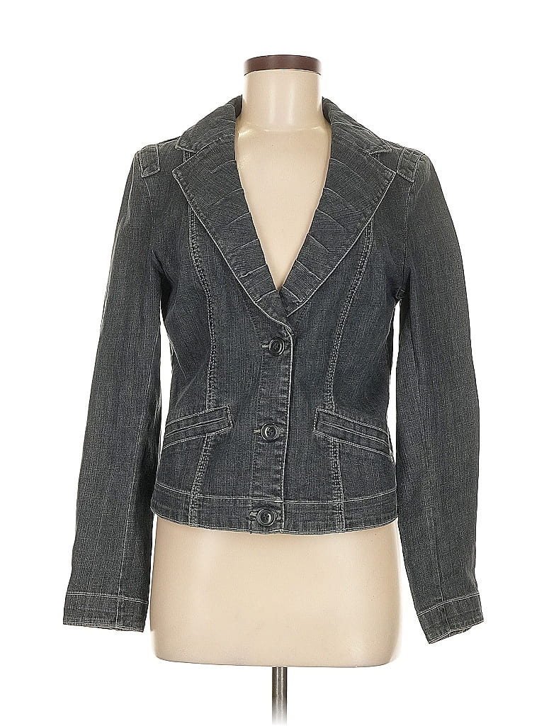 CAbi Gray Denim Jacket Size M - 72% off | ThredUp