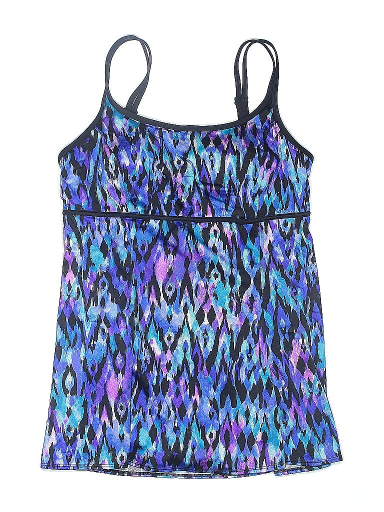 Inches Away Blue Swimsuit Top Size 12 - 64% off | ThredUp