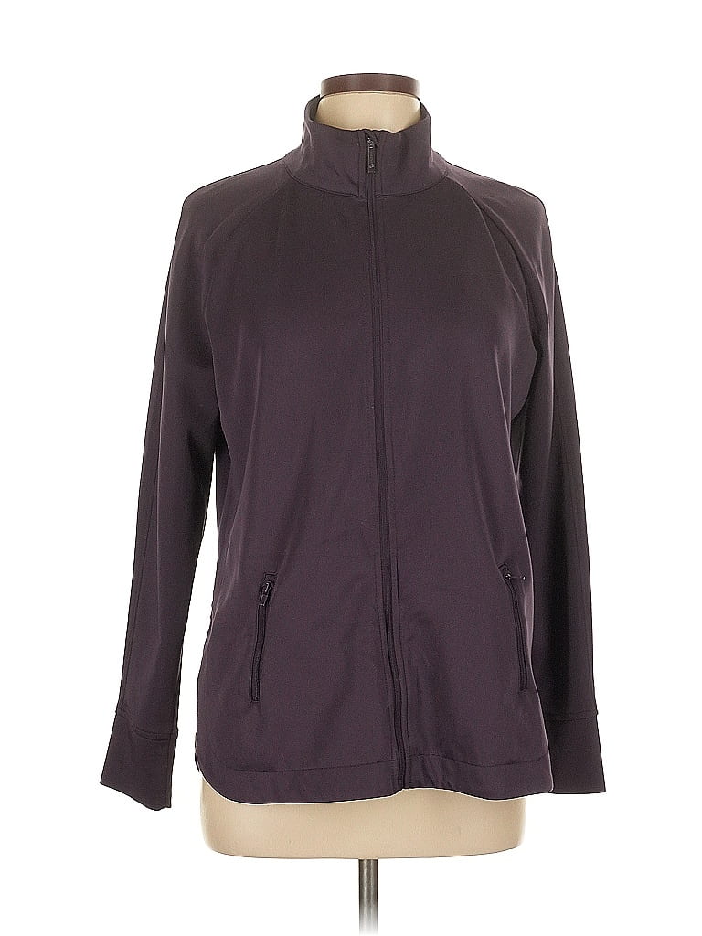 Apana Purple Track Jacket Size L - 66% off | ThredUp