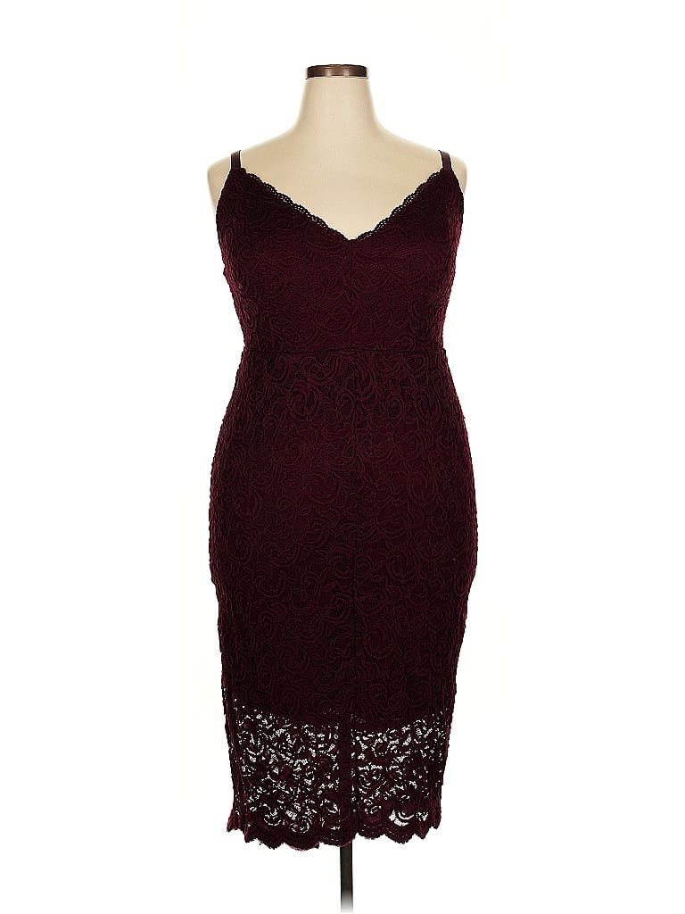 Torrid Burgundy Cocktail Dress Size 2X - 58% off | ThredUp