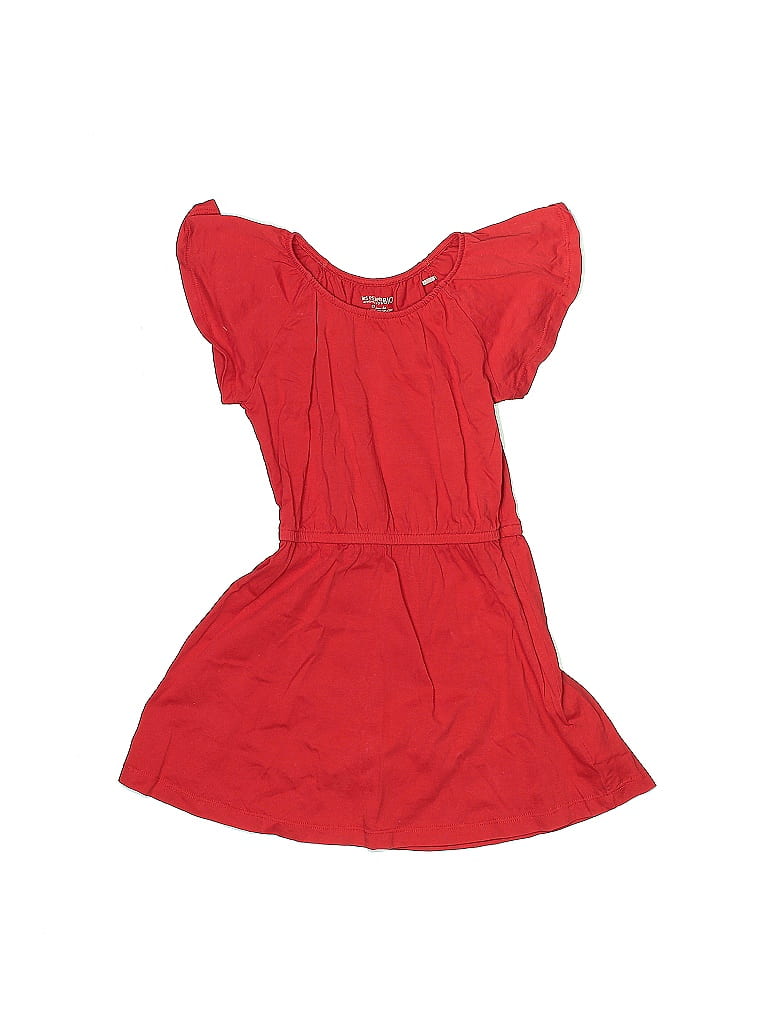 Monoprix Solid Red Dress Size 6 (big kids) - 51% off | ThredUp