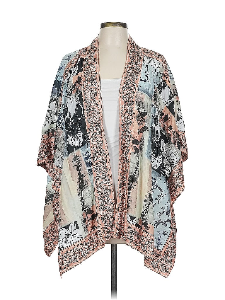 Tolani 100% Modal Print Gray Kimono Size L - 44% off | ThredUp
