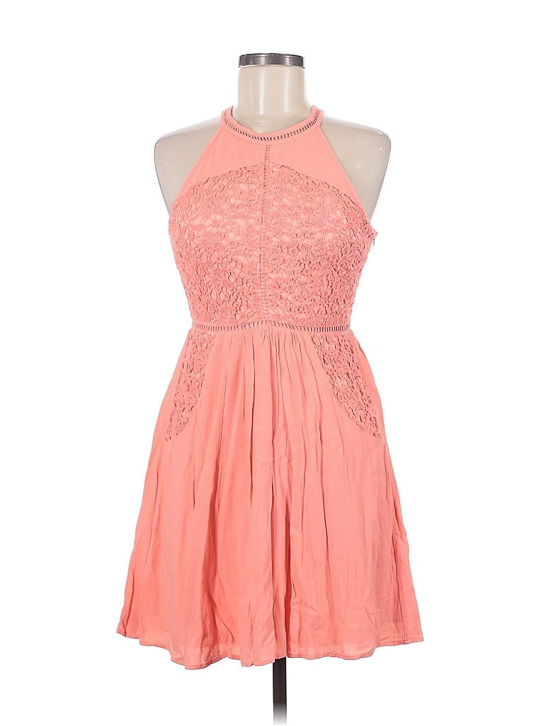 Doe & Rae 100% Rayon Orange Cocktail Dress Size M - 74% off | ThredUp