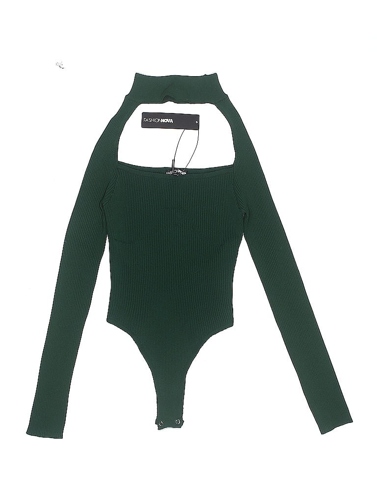 Fashion Nova 100% Polyester Green Bodysuit Size S - 36% off | ThredUp