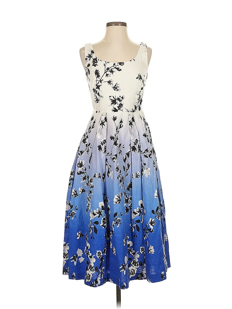 Ivanka Trump Print Blue Cocktail Dress Size 2 - 76% off | ThredUp Ivanka Trump Print Blue Cocktail Dress Size 2 - 76% off | ThredUp