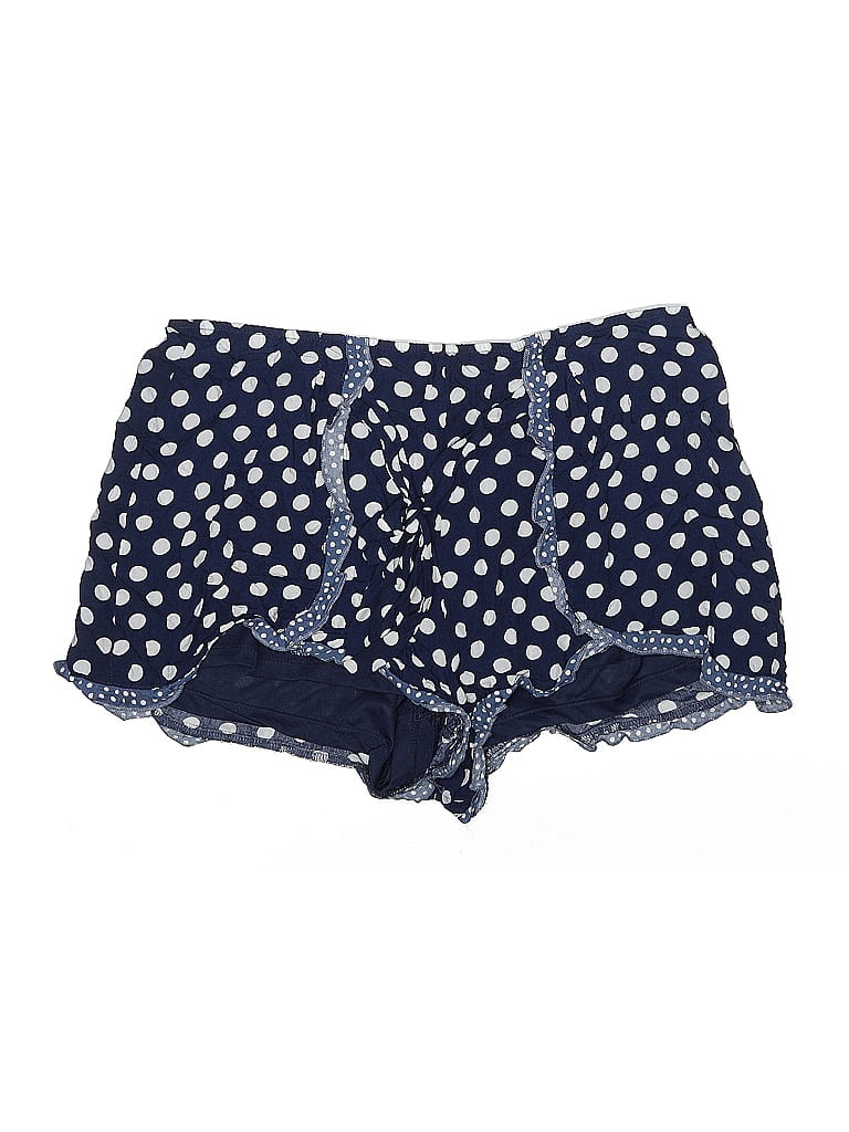 Andree by UNIT 100% Rayon Polka Dots Blue Shorts Size L - 59% off | ThredUp