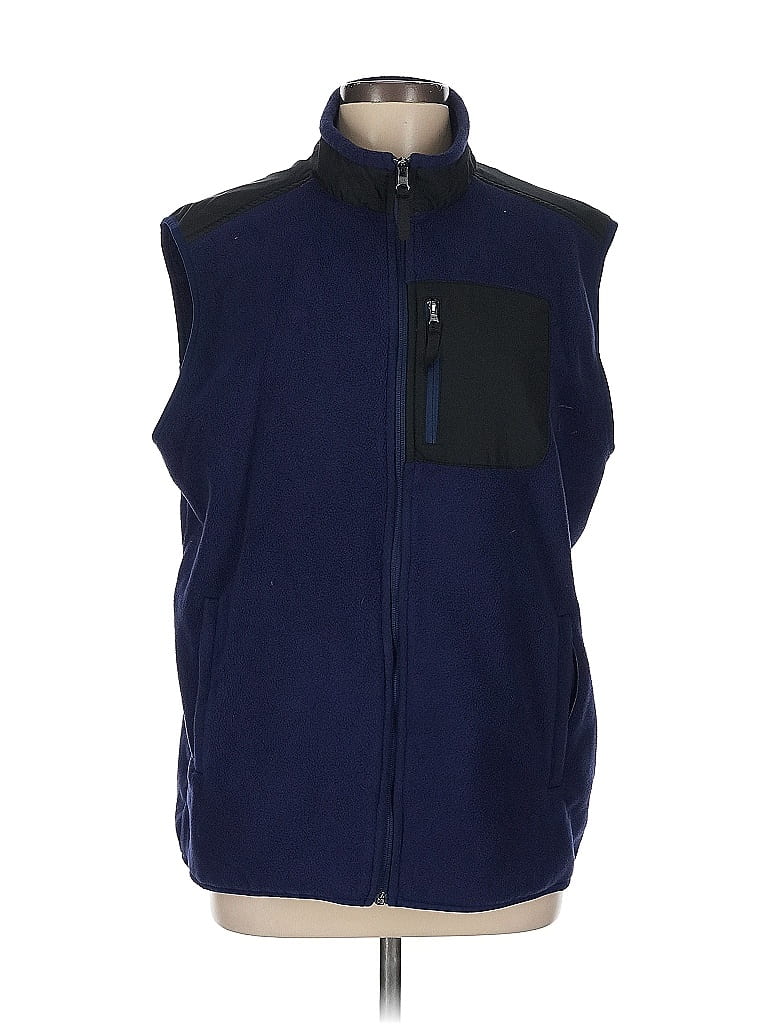 Amazon Essentials 100% Polyester Blue Vest Size L - 60% off | ThredUp
