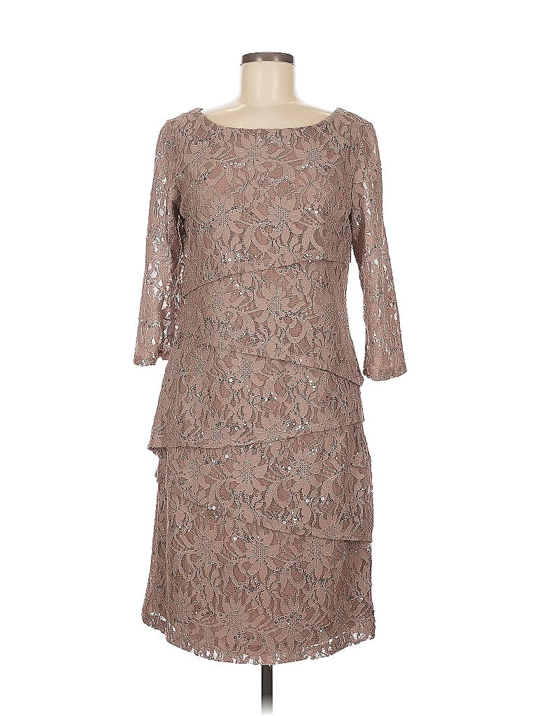Ronni Nicole 100% Polyester Tweed Brown Cocktail Dress Size 8 - 53% off ...