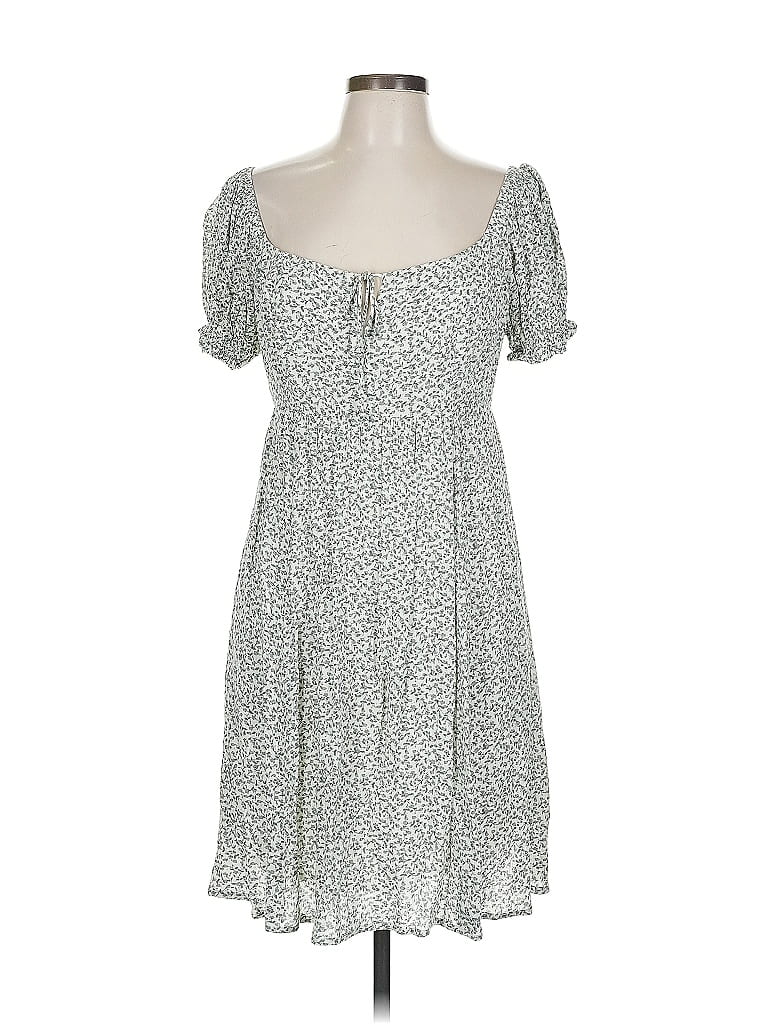 Hem & Thread 100% Rayon Gray Casual Dress Size L - 64% off | ThredUp