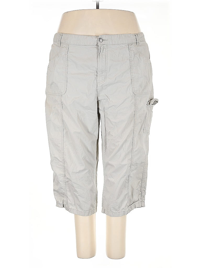 Basic Editions 100% Cotton Gray Cargo Pants Size 2X - 28% off | ThredUp