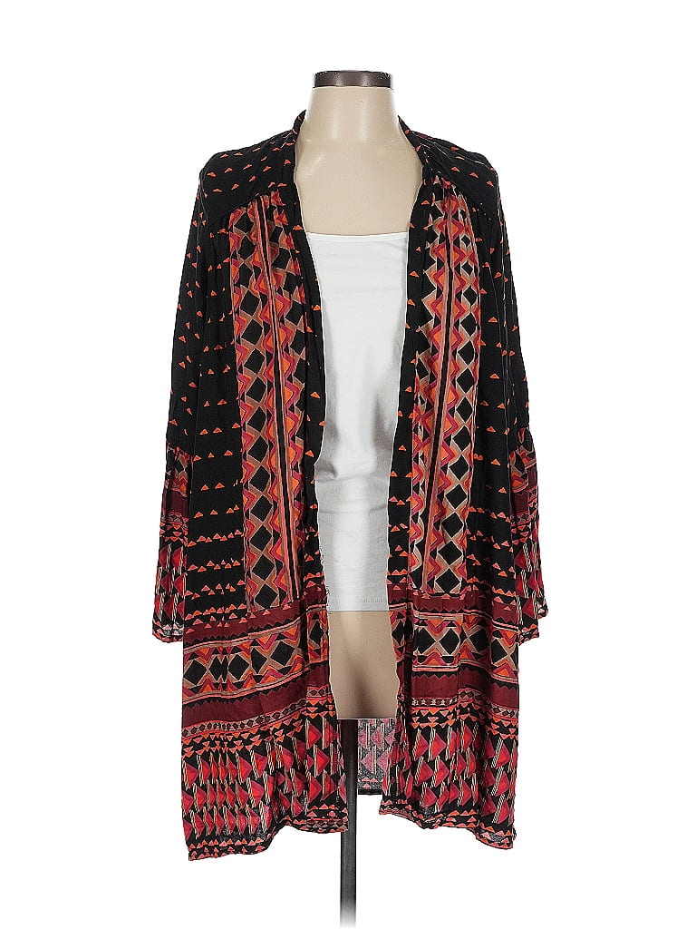 Angie 100% Rayon Red Kimono Size L - 50% off | ThredUp