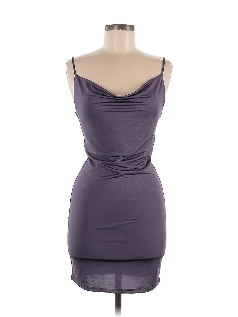 Mind Code Solid Purple Cocktail Dress Size M - -19% off | ThredUp