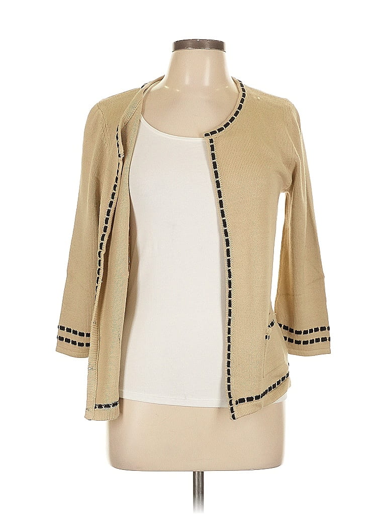 Cable & Gauge Tan Cardigan Size L - 56% off | ThredUp