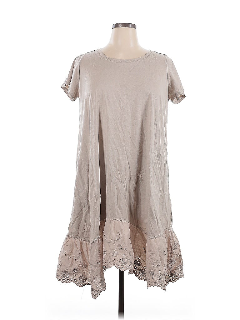 LOGO by Lori Goldstein Gray Casual Dress Size 1X (petite) - 67% off ...