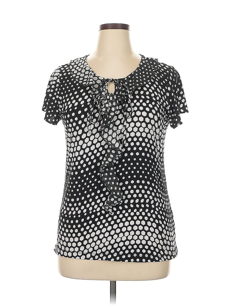 Russell Kemp New York Black Short Sleeve Blouse Size XL - 44% off | ThredUp