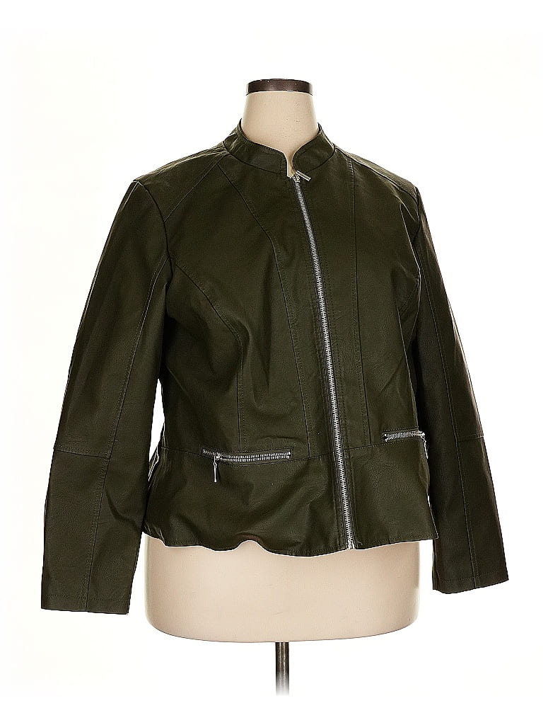 Baccini 100% Polyester Green Jacket Size 2X - 47% off | ThredUp