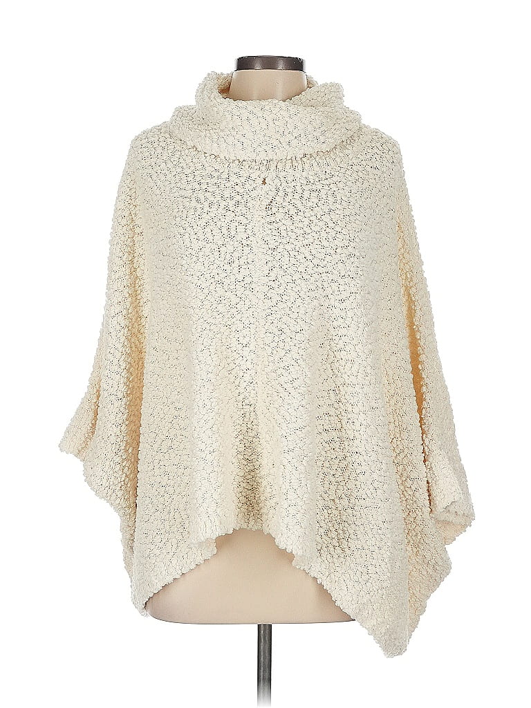 Romeo & Juliet Couture Ivory Poncho Size L - 76% off | ThredUp