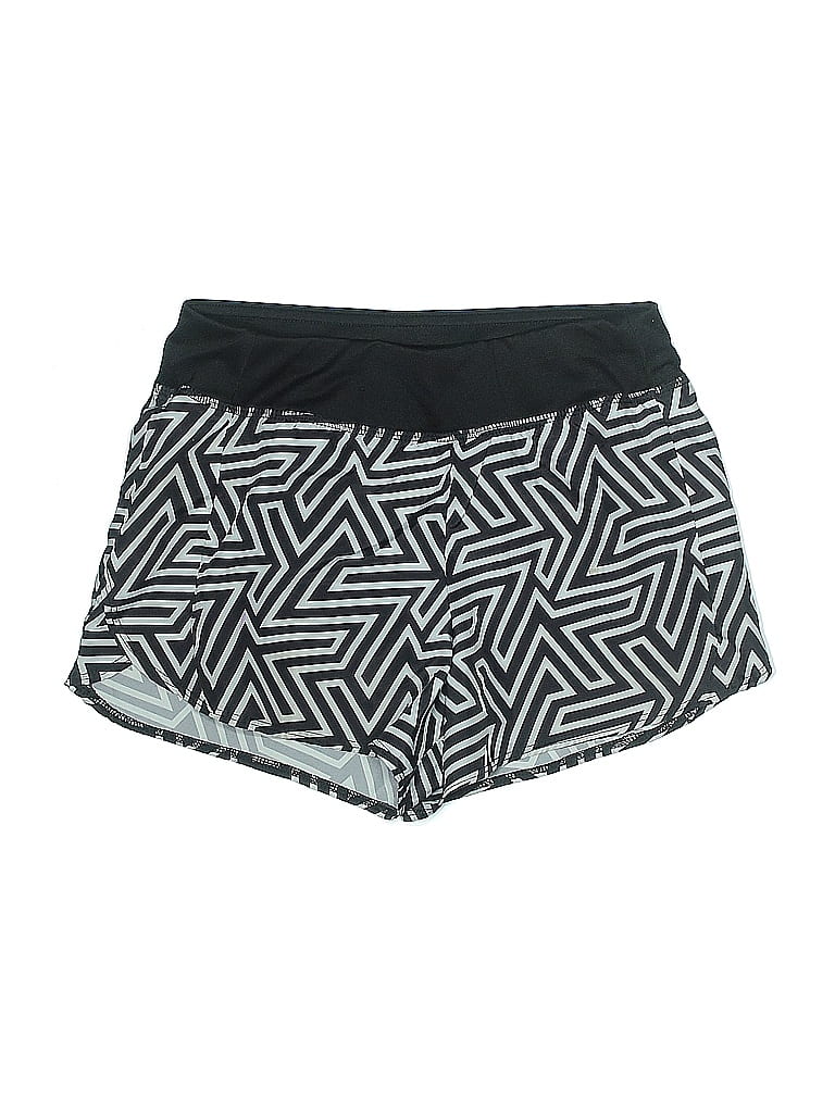 Athletic Works 100% Polyester Chevron-herringbone Black Athletic Shorts ...