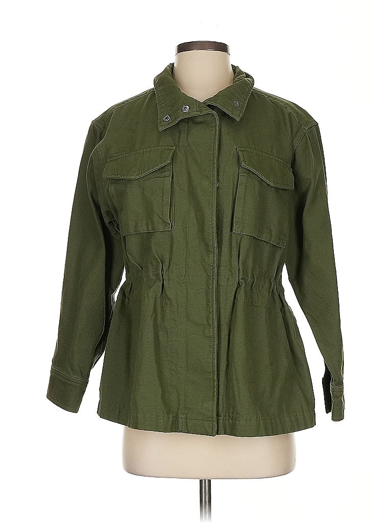 Gap 100% Cotton Green Jacket Size XS (petite) - 67% off | ThredUp