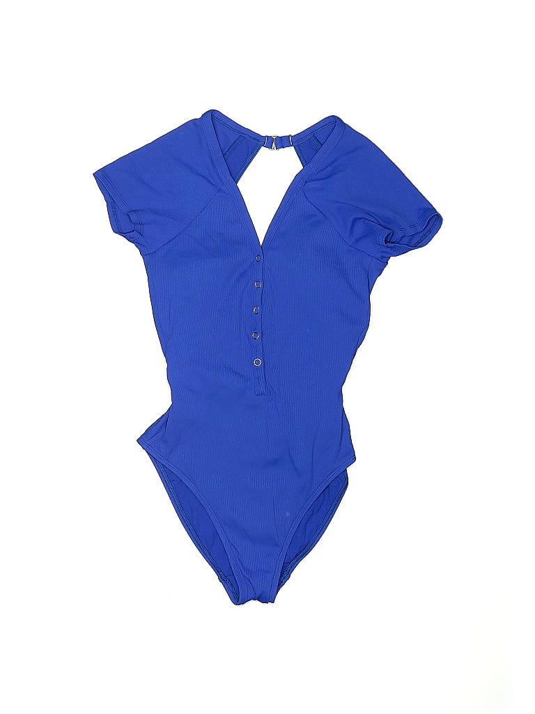 Robin Piccone Solid Blue One Piece Swimsuit Size 8 - 68% off | ThredUp