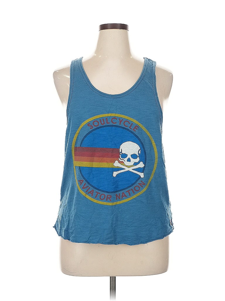 Aviator Nation Blue Tank Top Size XL - 68% off | ThredUp