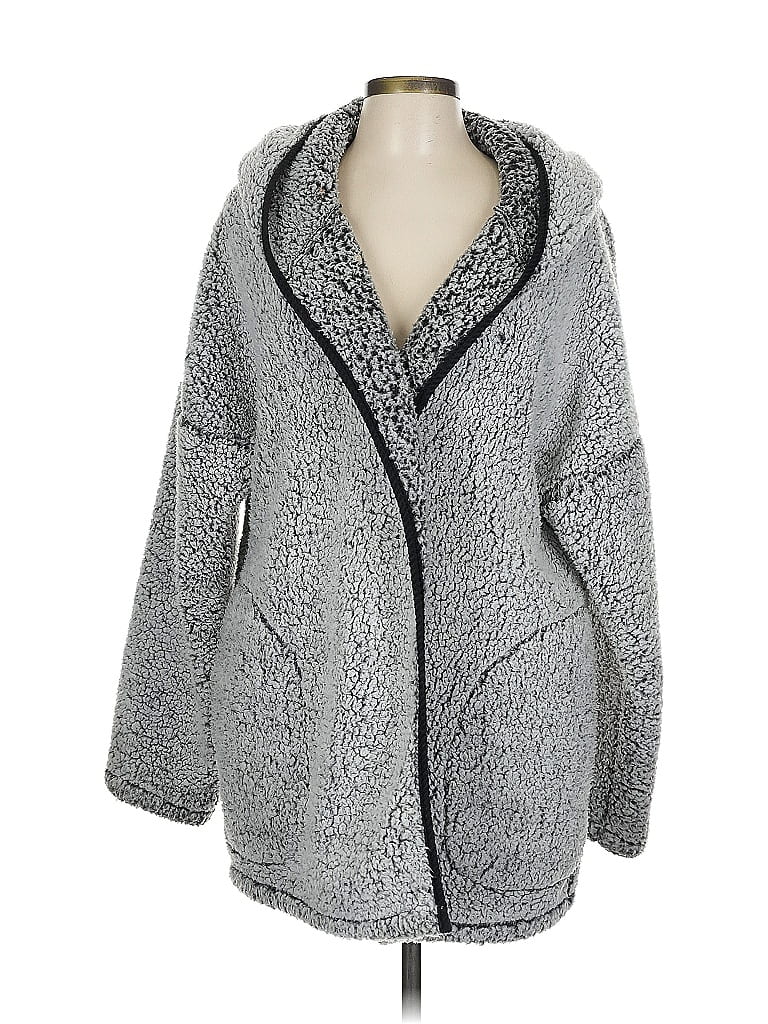 Unbranded 100% Polyester Gray Fleece Size L - 64% off | ThredUp
