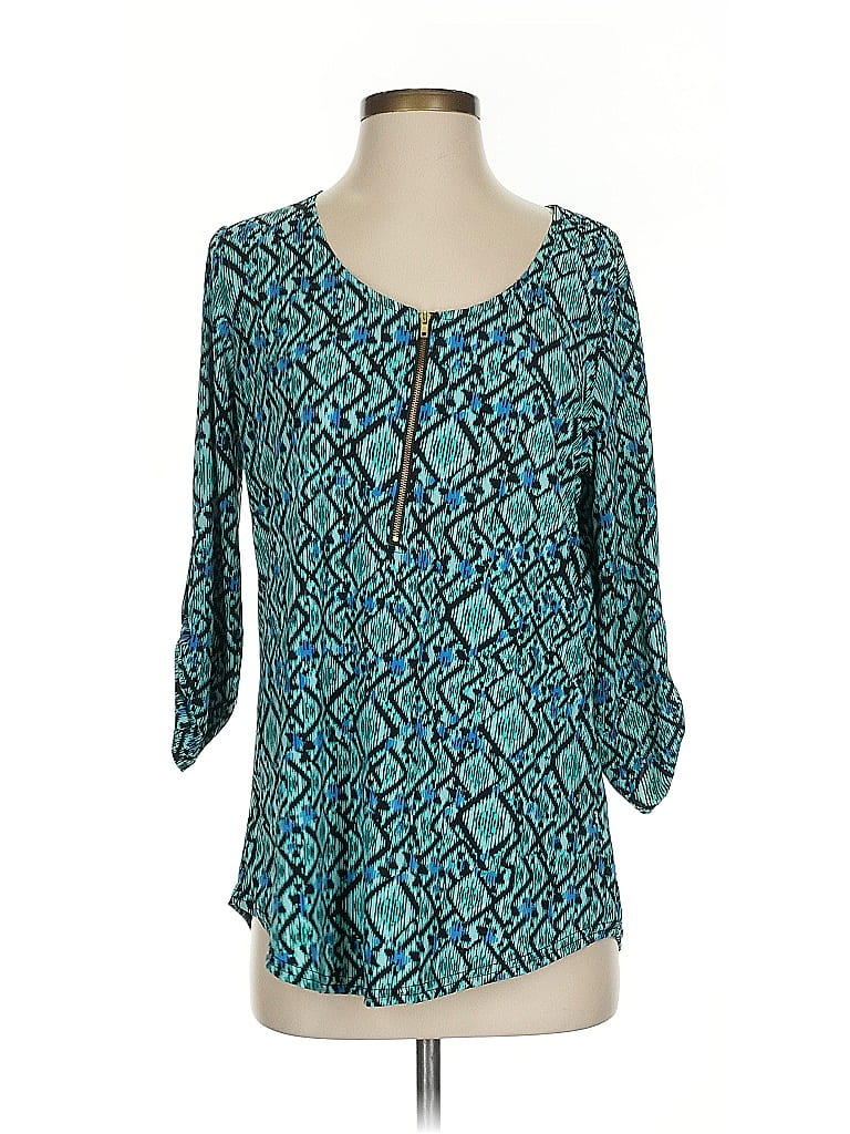 Ava & Grace Teal 3/4 Sleeve Blouse Size XS - 48% off | ThredUp